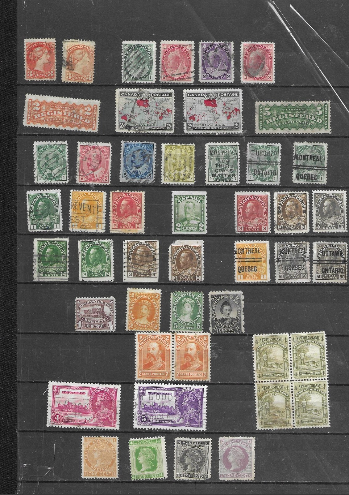5589: Canada; selection of 47 (17 mint) stamps. NB, PEI,.Victoria-Edward. 1860 | eBay