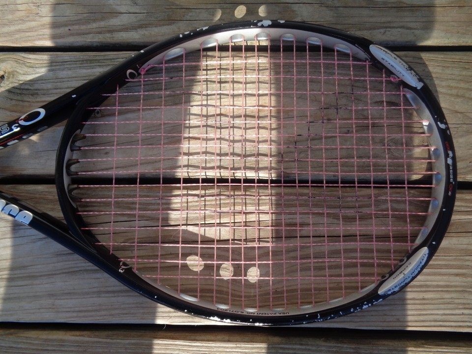 PRINCE O3 SILVER OVERSIZE TENNIS RACKET - 4 1/4" GRIP - 110 sq. in ...