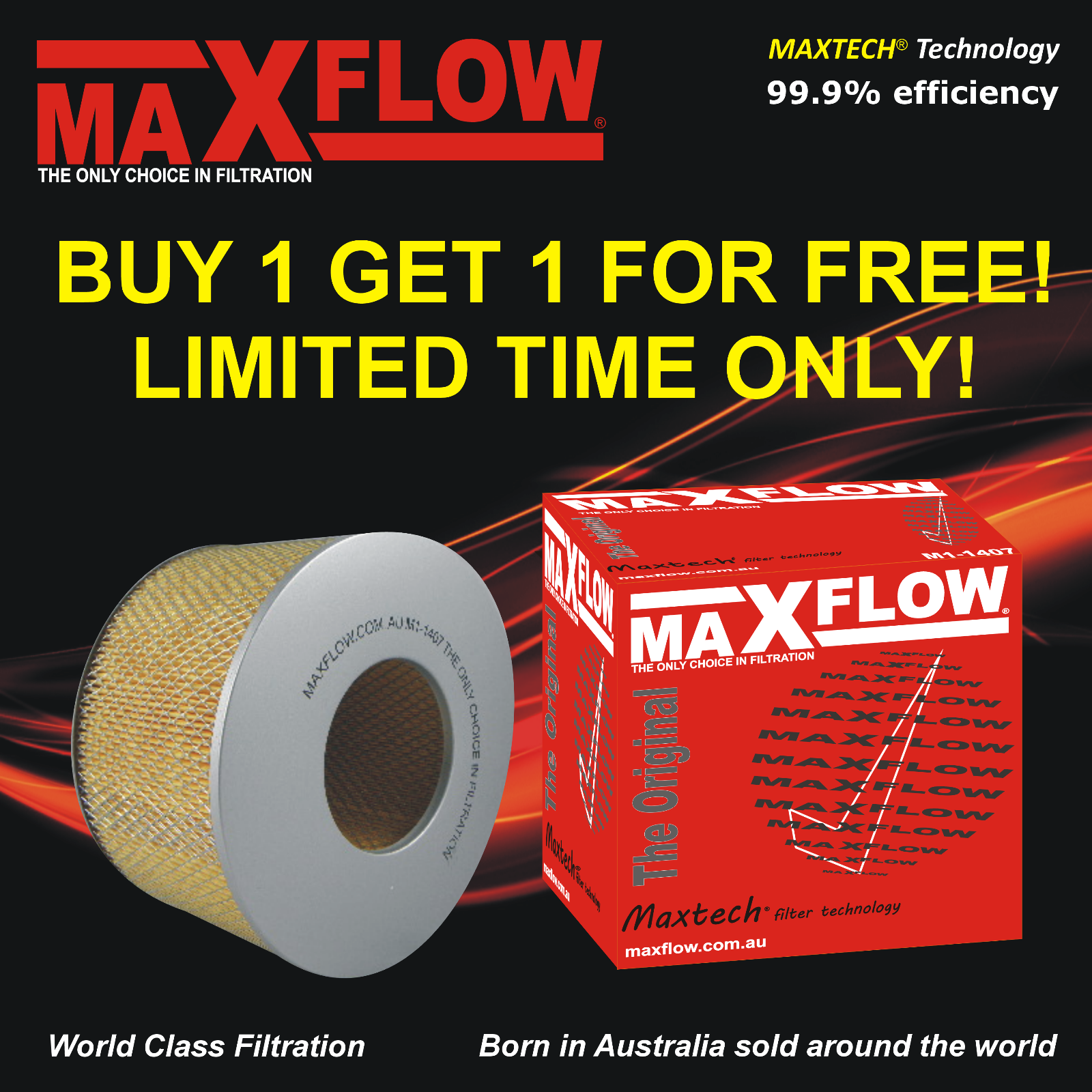 Ryco Air Filter A1407 Replace with a Genuine MAXFLOW® Filter Toyota Land Cruiser | eBay Australia