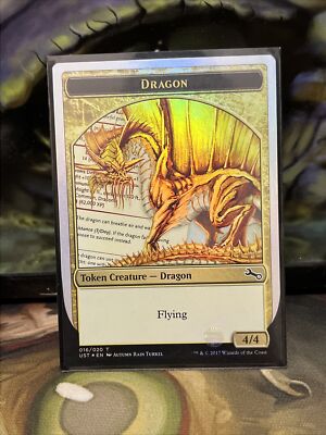 Dungeons and Dragons Magic Card 016/020 T 2017 4/4 Dragon Token ...
