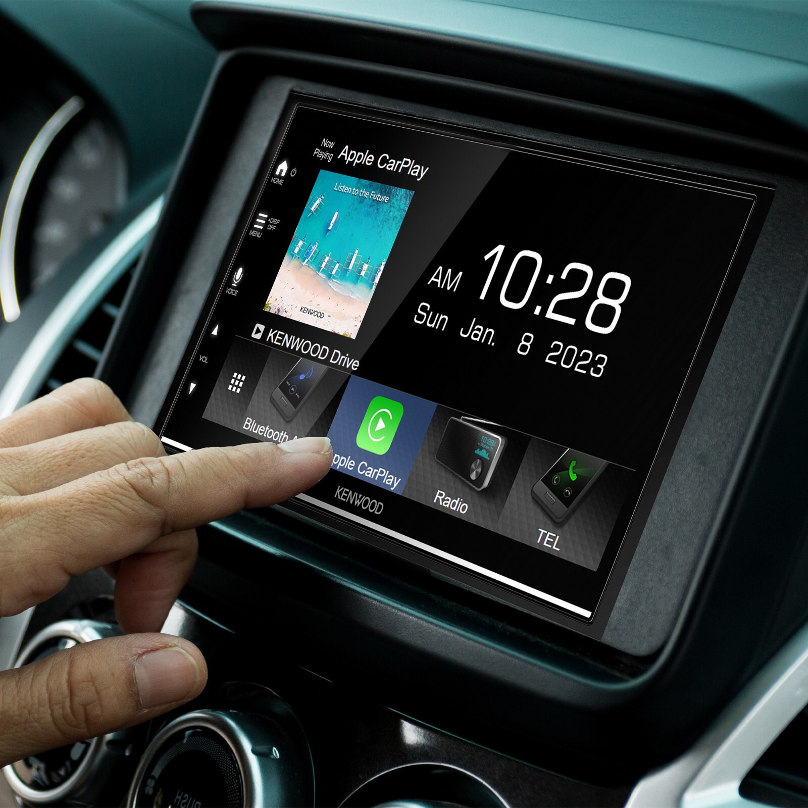 Kenwood DMX7709S 6.8" 2-DIN Multimedia Receiver + SXV300v1 Tuner Bundle ...