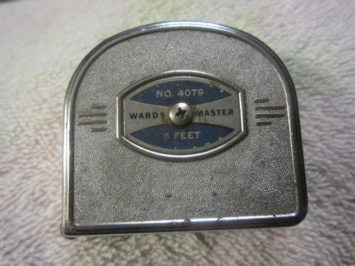 6 ft Montgomery Wards Master USA 4079 Metal Tape Measure measuring rule ...