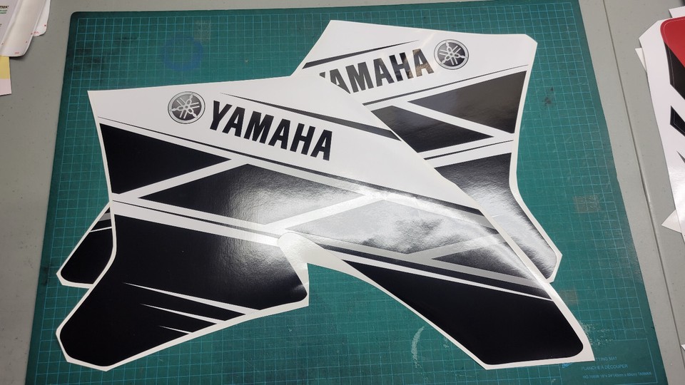 WR250R Black Graphic kit shroud retro decals fits Yamaha WR250X WR 250R ...
