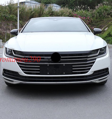 For VW Arteon 2019-2022 ABS Matt Black Hood Bonnet grille Molding Cover ...