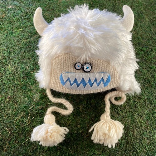 Delux Kids Yeti Snow White Winter Hat Girls Boys Wool Knitted Pilot ...