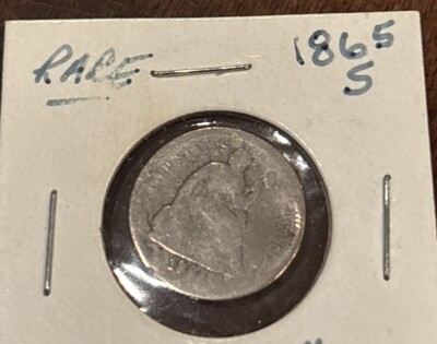 1865-S Seated Liberty Half Dime Nice Rims Decent Coin AZX | eBay