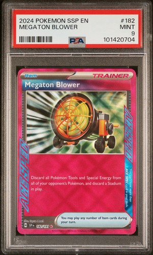 PSA 9 Megaton Blower 2024 Pokemon Ssp En-Surging Sparks 182/191 | eBay