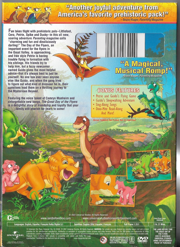 Land Before Time XII: The Great Day of the Flyers (DVD, 2007) NEW ...
