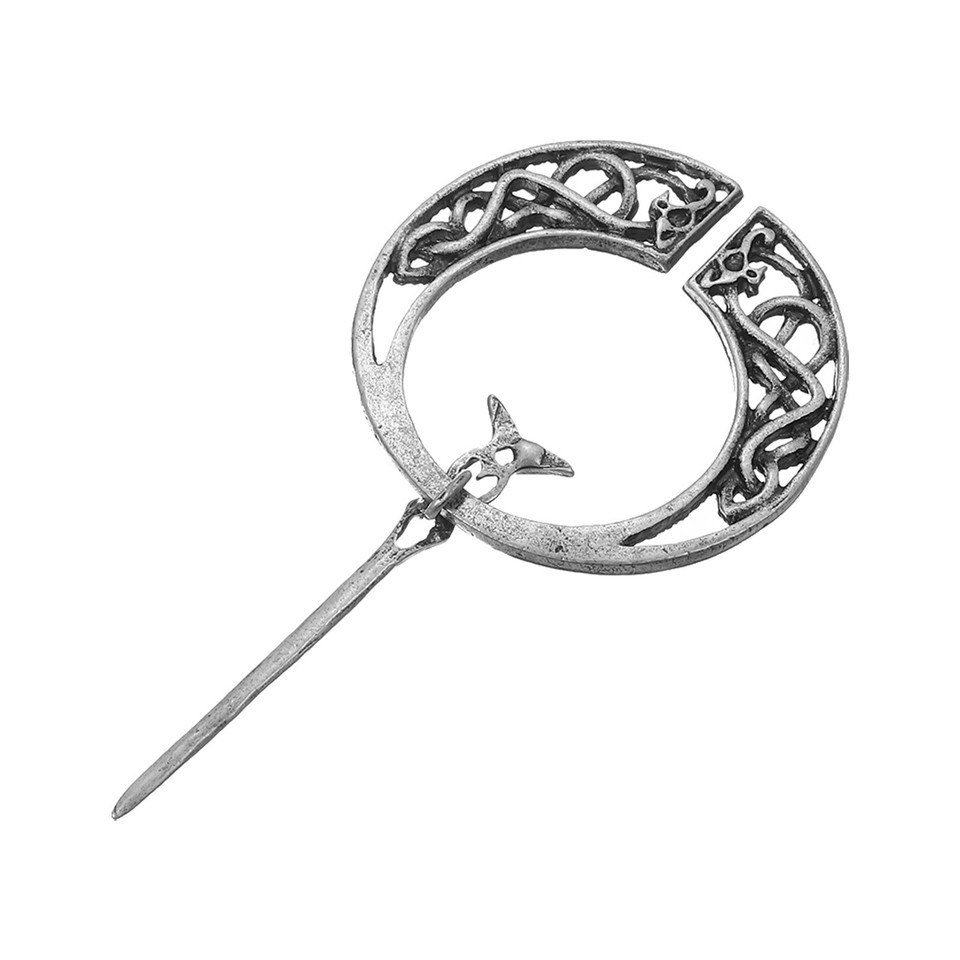 Vintage Brooch Cloak Pin, Penannular Brooch Cloak Clasp(Silver) | eBay