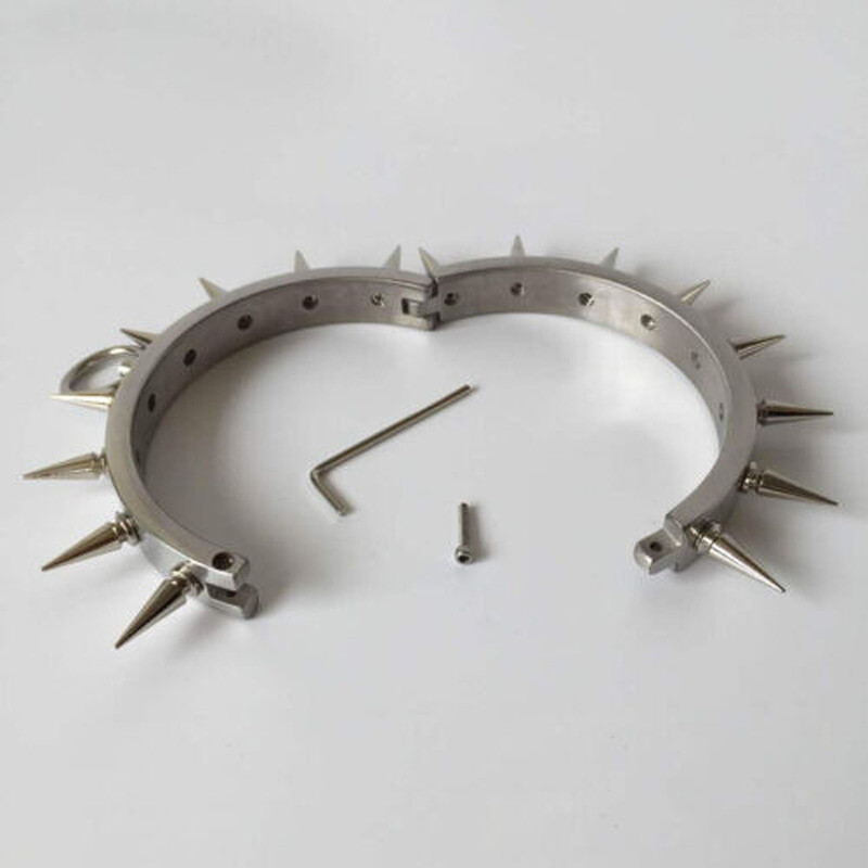 Slave Stainless Steel Neck Collar Neck Ring Adult Roleplay Toy Metal ...