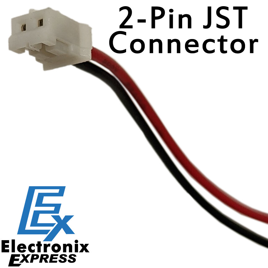 AAA Battery Holder with Cover and JST Connector (Holds 2 AAA Batteries ...