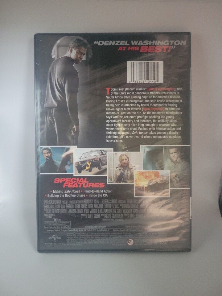 Safe House (DVD, 2012) Ryan Reynolds, Denzel Washington Factory Sealed ...