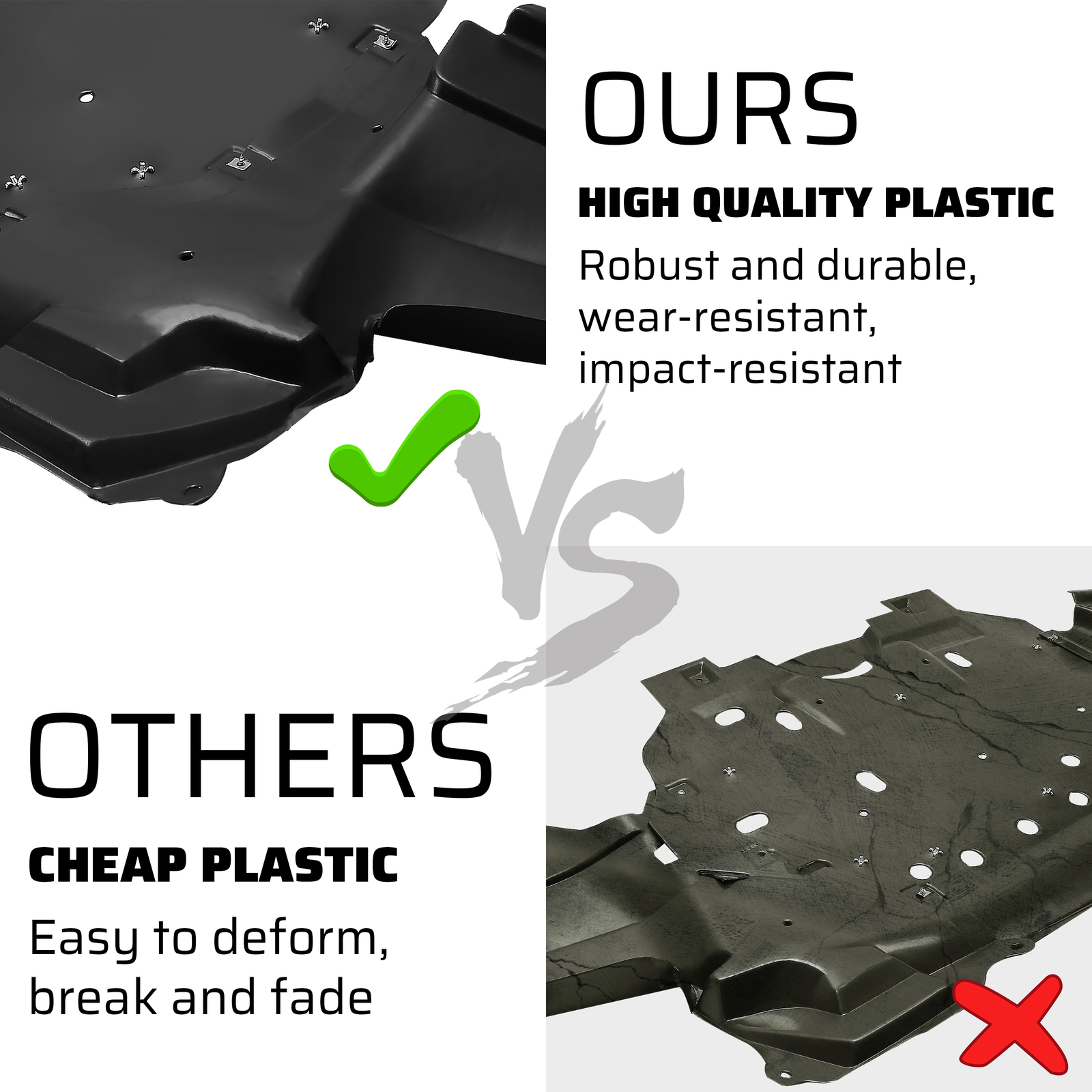 New Front Engine Splash Shield Under Cover For Honda Fit 2015 16 17-20 ...