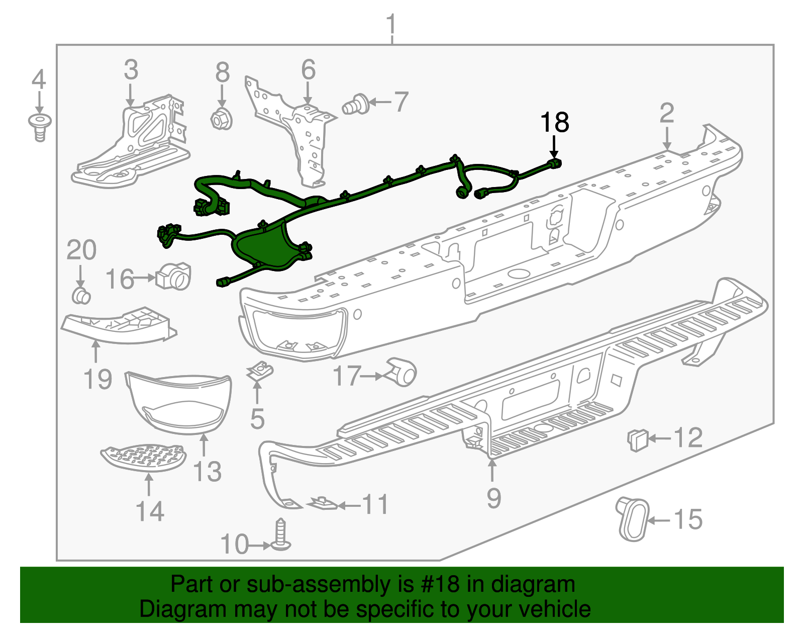 Genuine+GM+Harness+23406458+for+Rear+Bumper+Sensors for sale online | eBay