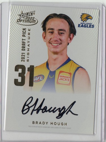 2022 SELECT OPTIMUM GOLD DPS BRADY HOUGH WEST COAST EAGLES 82/85 | eBay ...