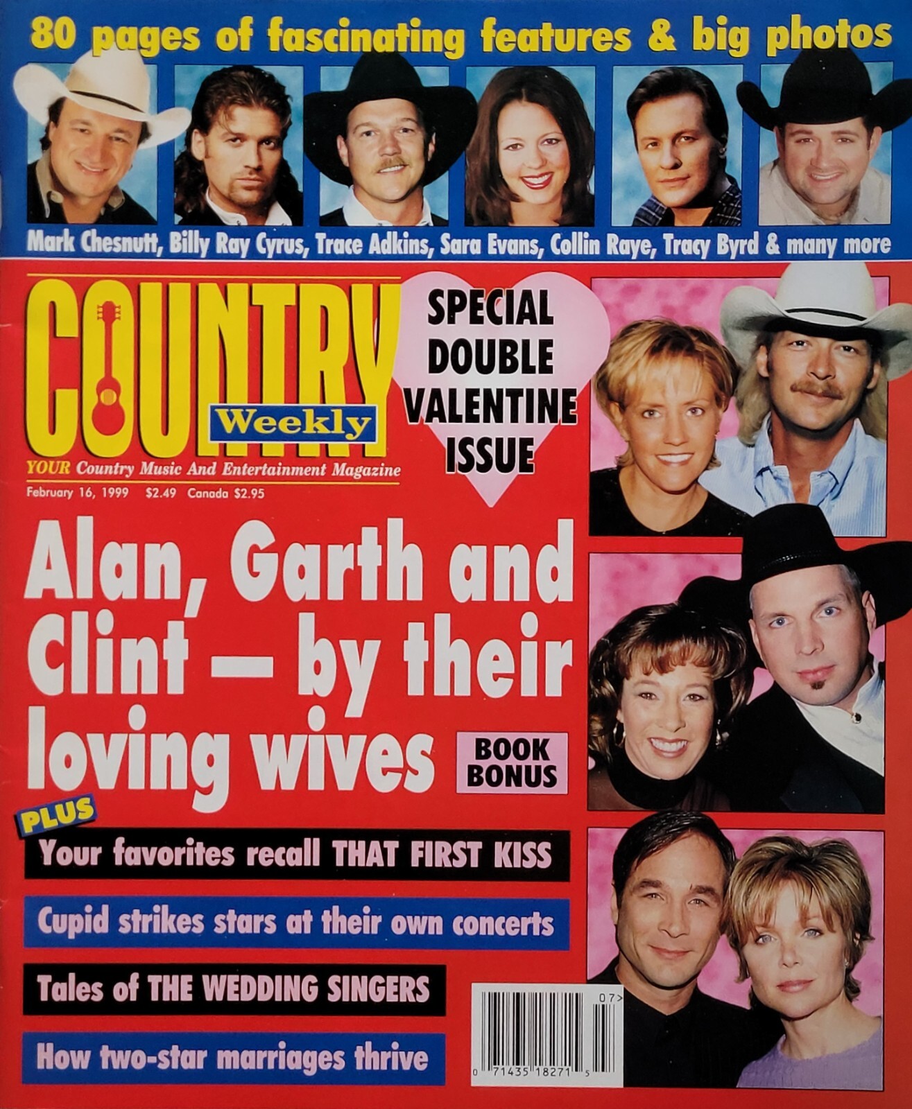 ALAN JACKSON / GARTH BROOKS / CLINT BLACK February 1999 COUNTRY WEEKLY ...