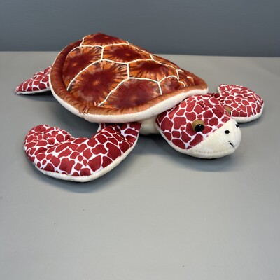 Turtle Tracks Family Luna Loggerhead Turtle Plush Puppet Pocket Stuffed ...