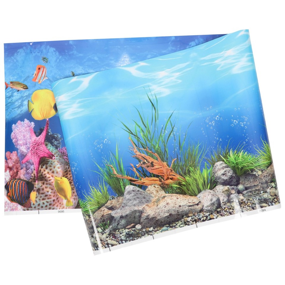Fish Tank Background Paper Aquarium Backgrounds Wall Decal Wallpaper ...