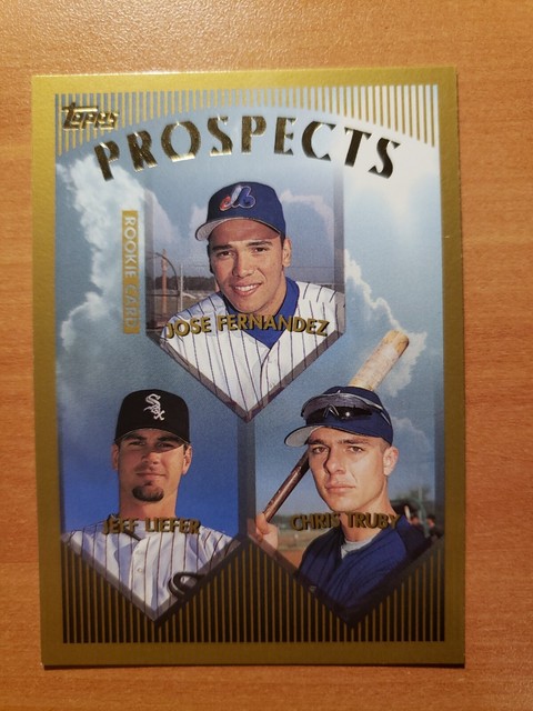 1999 Topps - Prospects #434 Chris Truby, Jeff Liefer, Jose Fernandez ...