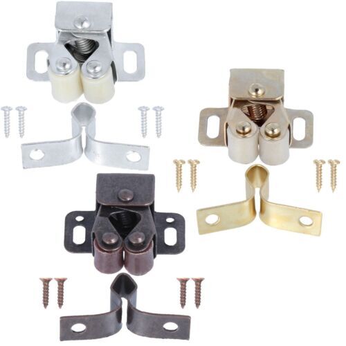 Double Roller Gripper Catch Cabinet Door Latch Caravan Boat Bronze ...