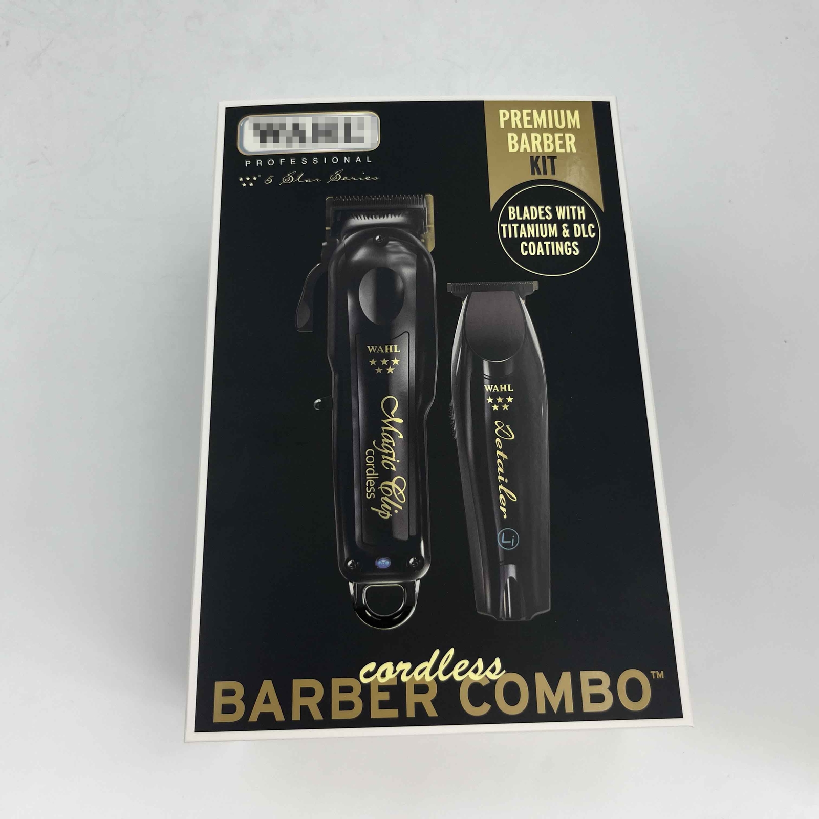 Wahl Cordless Barber Combo Black Magic Clip Clipper & Detailer Trimmer ...