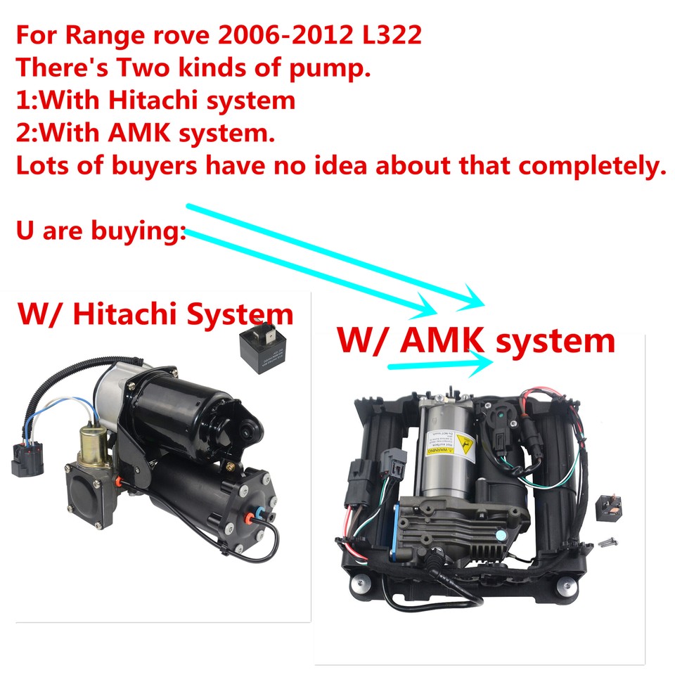Air Suspension Compressor for Land Rover Range Rover L322 2006-2012 # ...