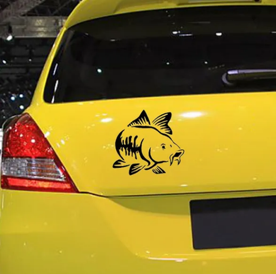 Carp Fish Decal Car Laptop Window Bumper Truck Vinyl Wall Stickers 22 ...