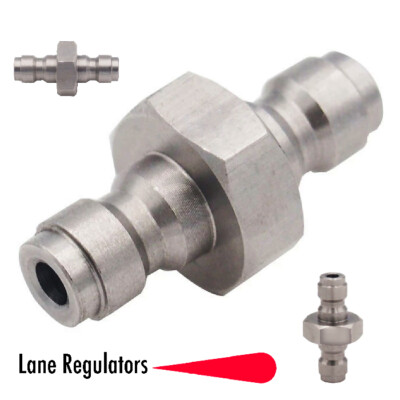 Air Rifle / Paintball 8mm Dual Male Quick Connect PCP Adaptor Foster ...