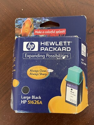 HP 26 51626A Large Black Ink Cartridge Sealed NEW Genuine OEM Exp Nov ...