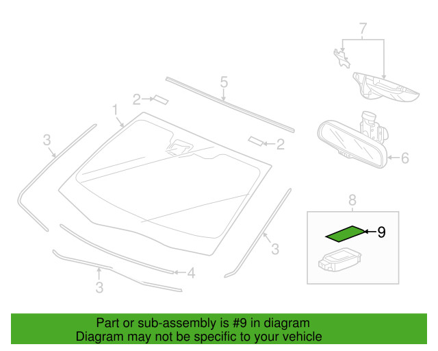 GENUINE HONDA/ACURA 38972-T0A-003 Rain Sensor Adhesive Kit | eBay