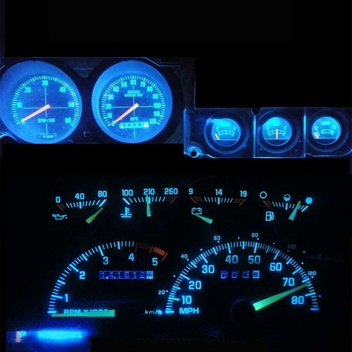 Gauge Cluster LED Dashboard Bulbs Ice Blue For Chevy 1973-1987 C10 C20 ...