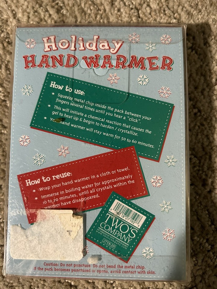 Twos Company Holiday Hand Warmer Reusable B2 | eBay