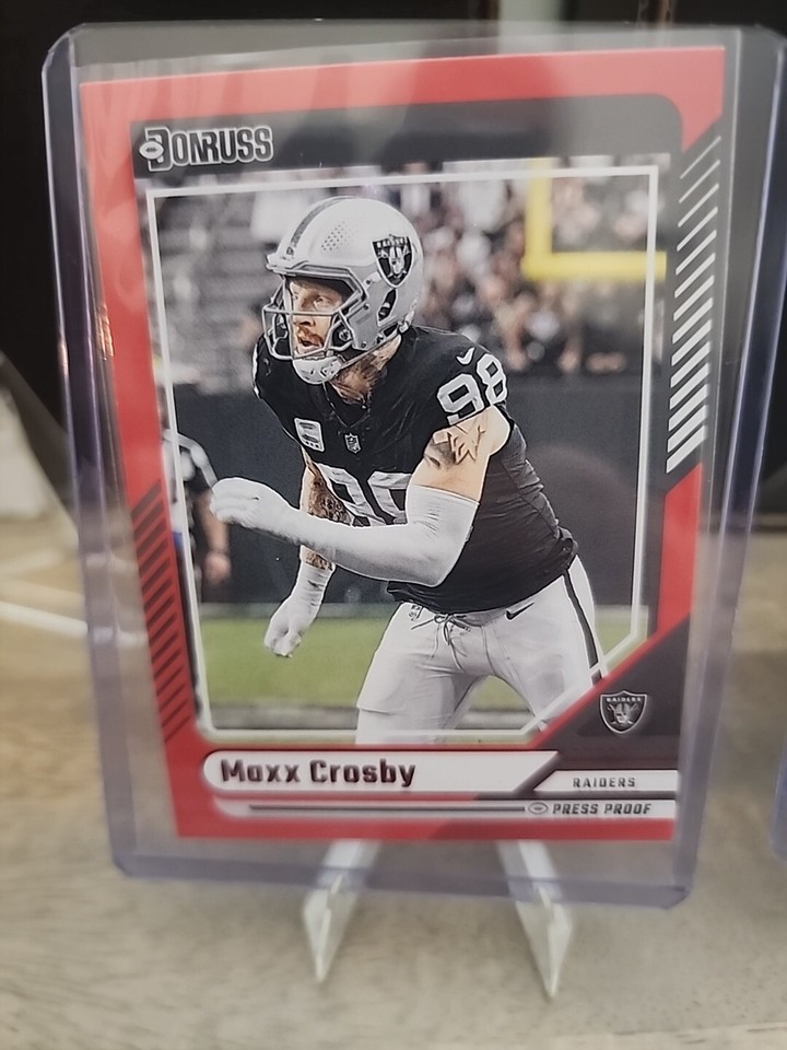 Maxx Crosby Red Press Proof And The Franchise Cards | eBay