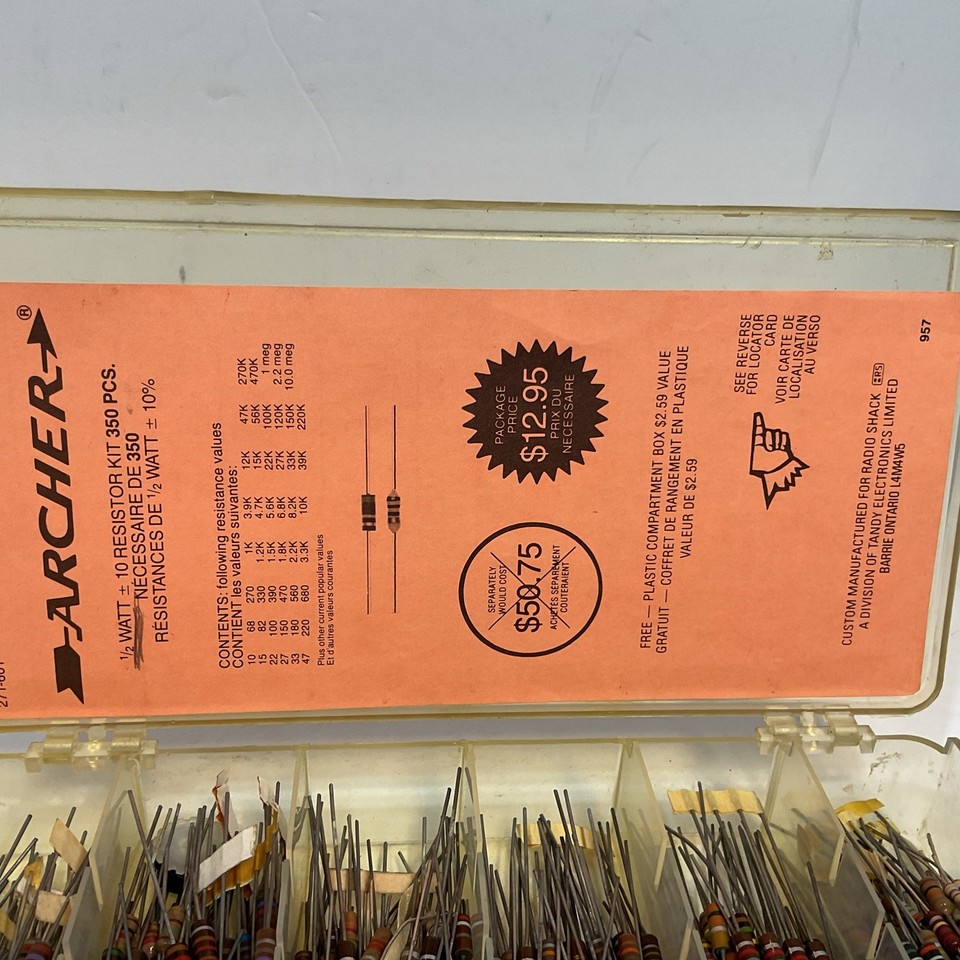 VINTAGE NEW ARCHER RESISTOR / TRANSISTOR KIT FOR RADIO SHACK R/C CAR | eBay