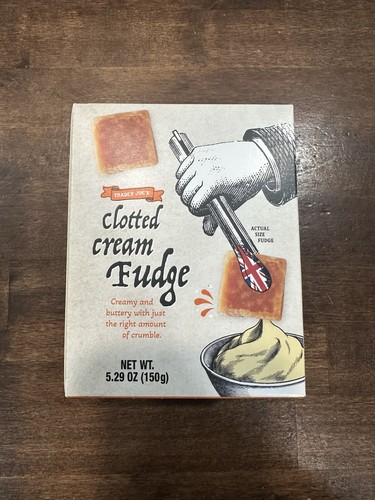 Trader Joe’s Clotted Cream Fudge 5.29 oz Best by 8/31/26 NEW Sealed ...