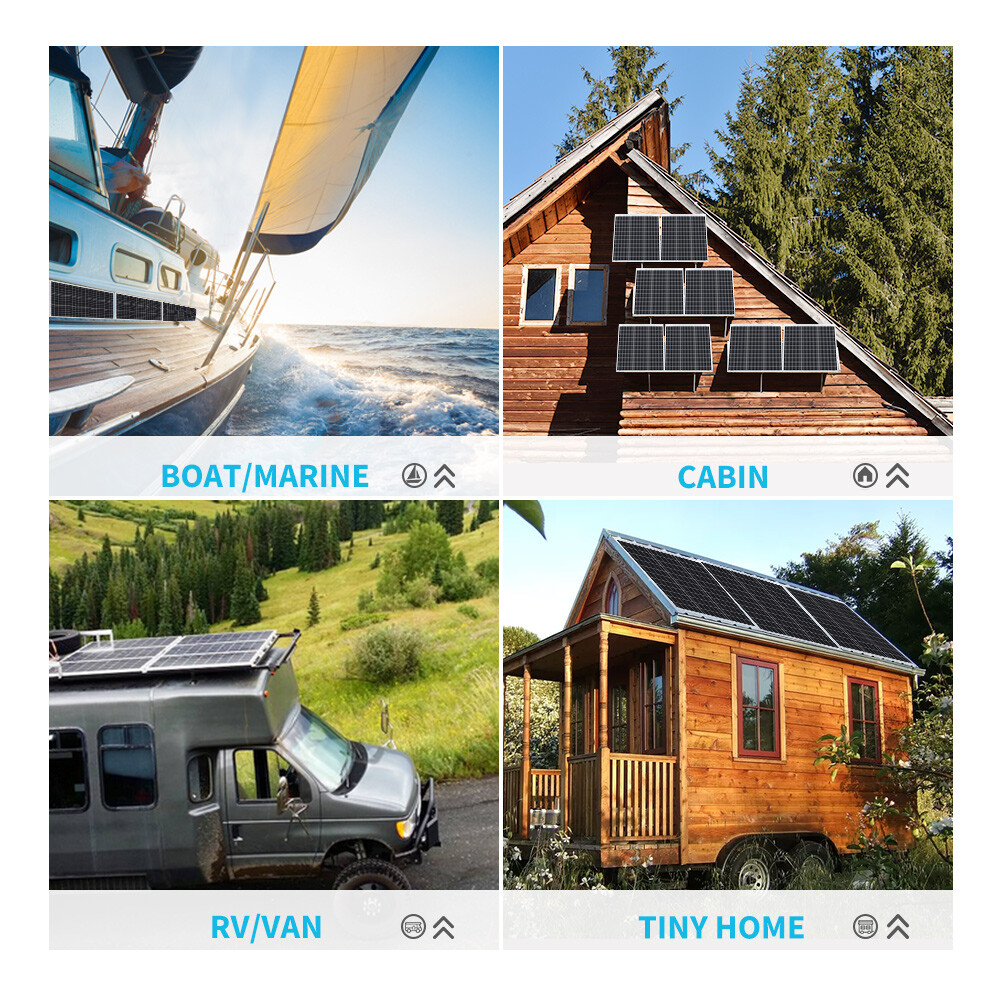 Renogy 50W 12V Monocrystalline Solar Panel Small Solar Setup PV Power ...