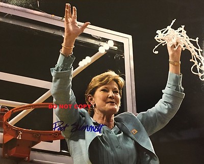 PAT SUMMITT 8X10 AUTHENTIC IN PERSON SIGNED AUTOGRAPH REPRINT PHOTO RP ...