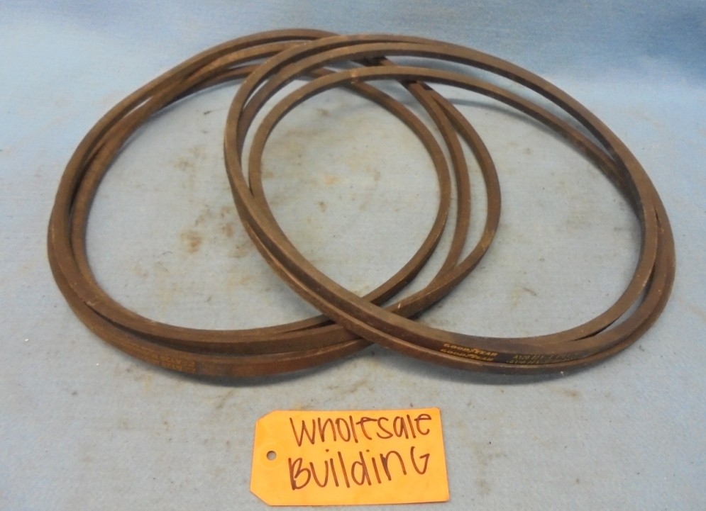 GOODYEAR A128 V-BELT 1/2 IN. TOP WIDTH 128 IN. CIRCUMFERENCE (LOT OF 2 ...