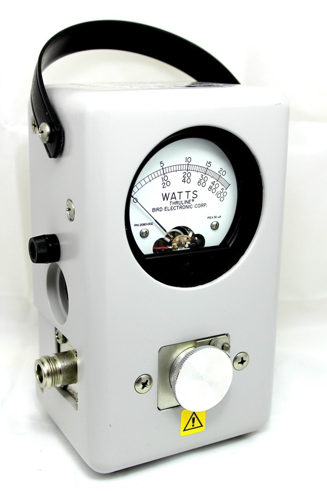 Bird Model 43 (43N) Thruline(c) RF Wattmeter Type N(F) or UHF or BNC w ...
