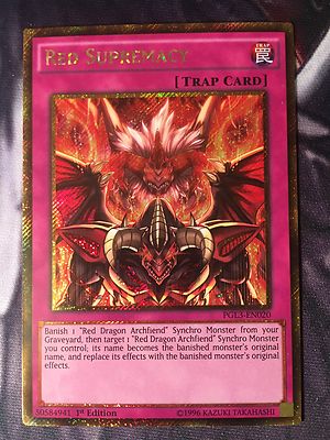 YU-GI-OH! - Red Supremacy - PGL3-EN020 - 1st Edition - Gold Rare - Mint ...