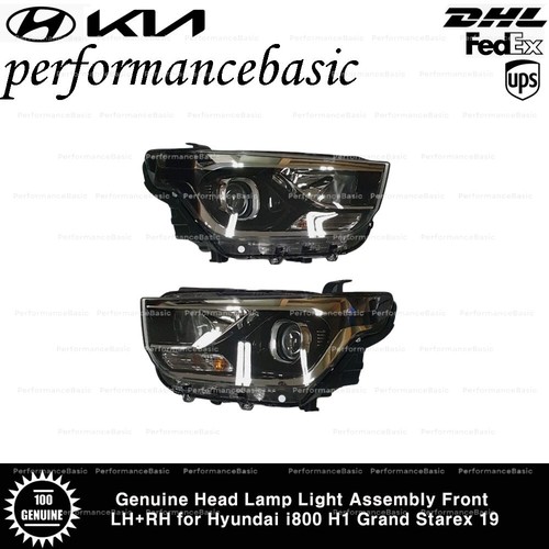 Genuine Head Lamp Light Assembly Front LH+RH for Hyundai i800 H1 Grand ...
