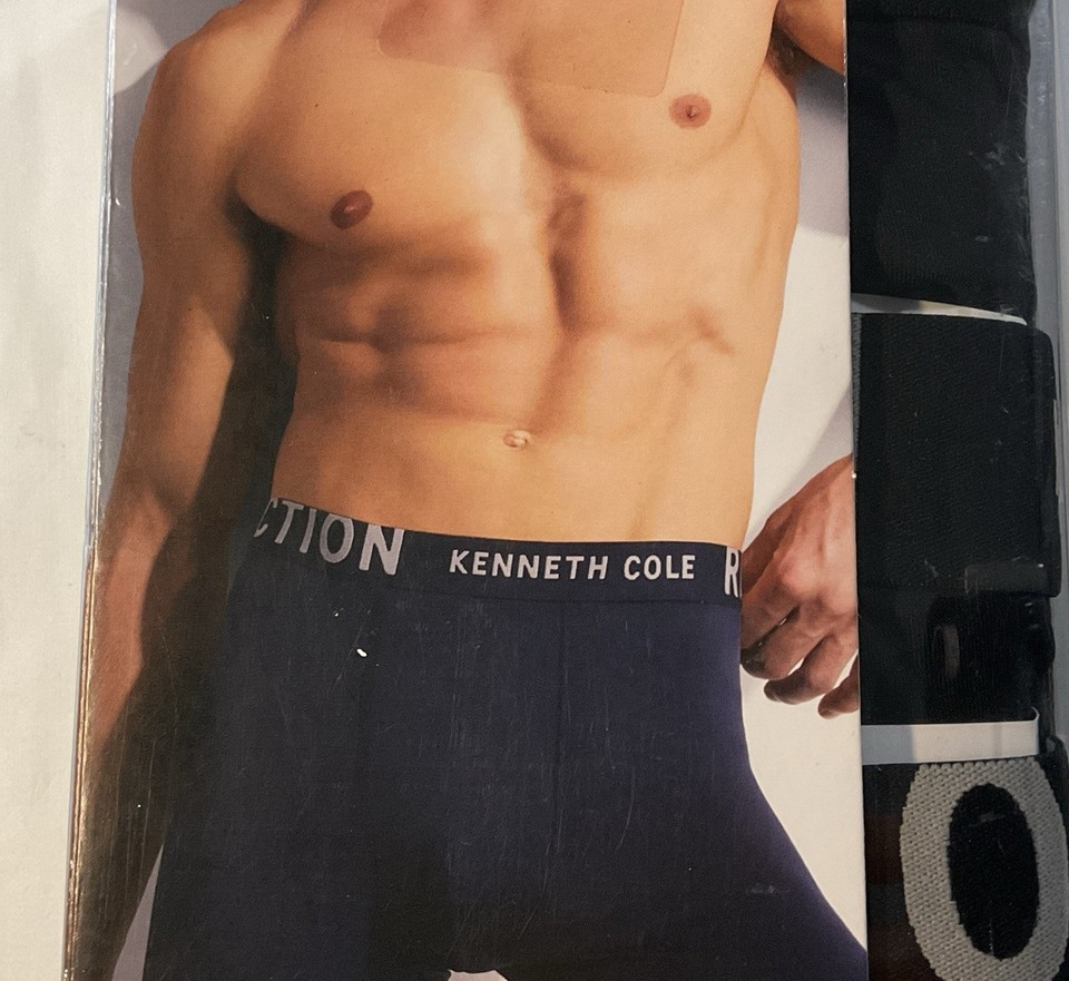 Reaction Kenneth Cole Boxer Briefs 3 Pack Sz M Recycled Micro,Black ...