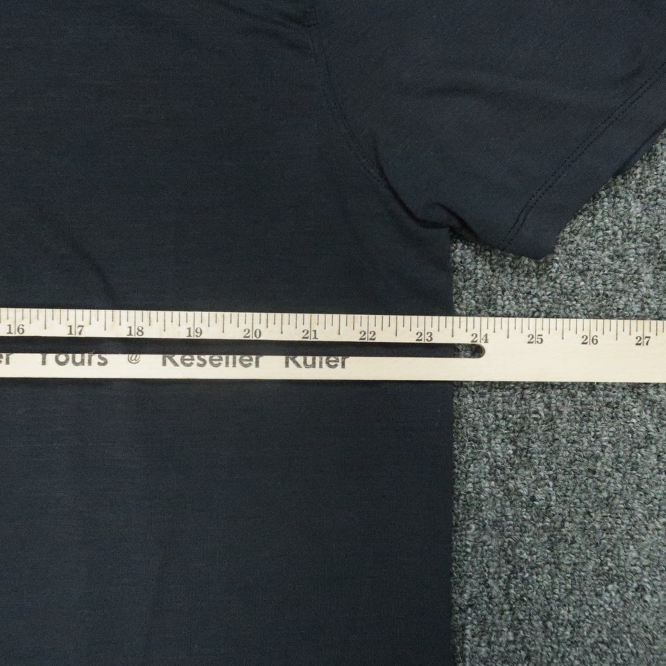 Lululemon Shirt Mens Extra Large Blue Evolution Performance Polo Short ...