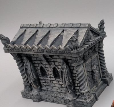 HO Scale Graveyard Crypt Tomb Mausoleum Grave White-Unpainted | eBay