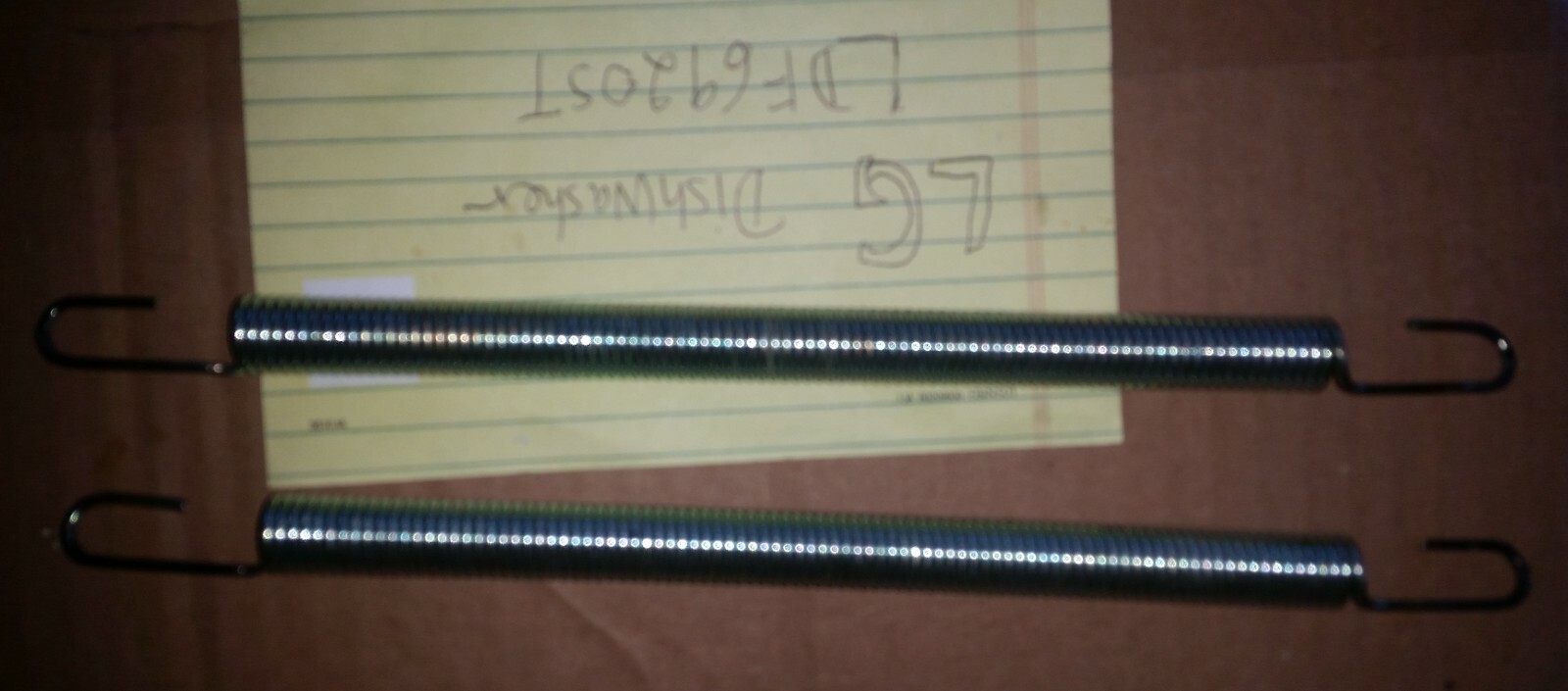 LG Dishwasher Door Spring (Set of 2) Part # 4970ED4004G | eBay