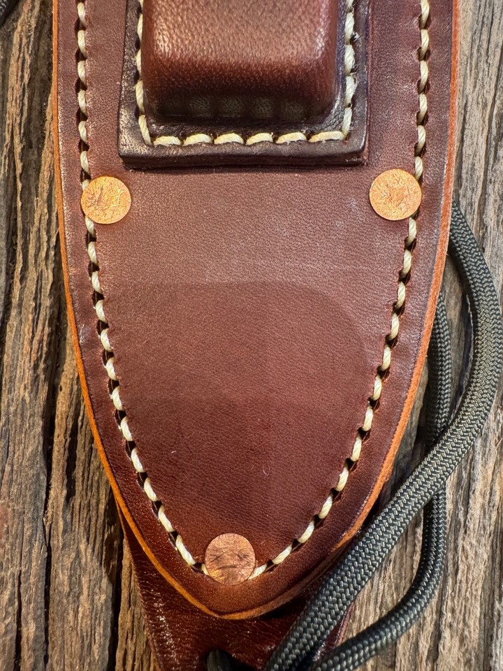 New Randall Johnson Gutcher Riveted Rough Back Knife Sheath Model 14 or ...