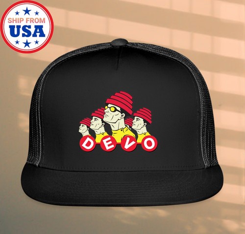 Devo Are We Not Men Black Trucker Hat Cap Adult Size | eBay