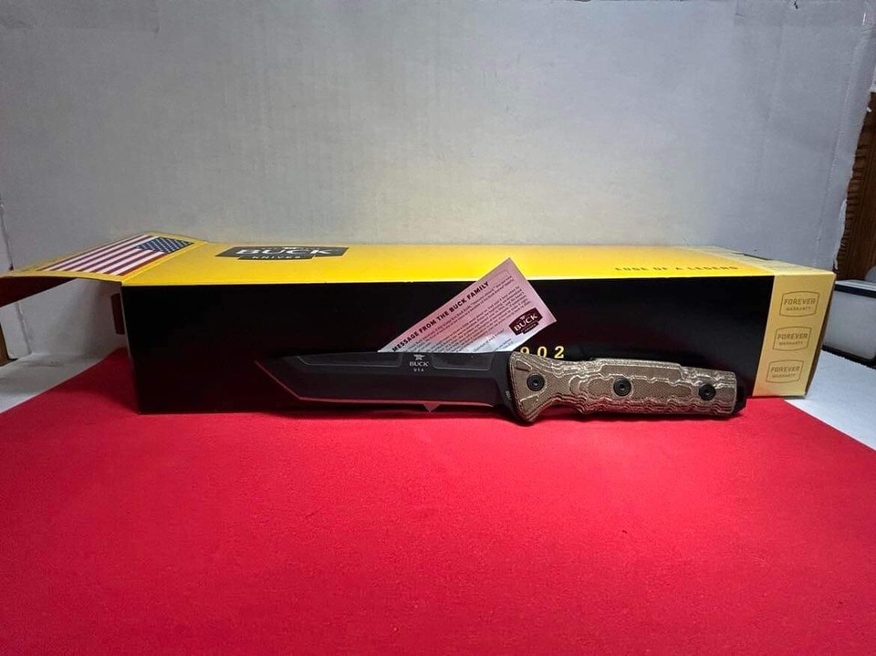 Buck 893 Tanto Combat 5160 Steel Knife | eBay