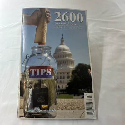 2600 The Hacker Quarterly Magazine - Fall 2002 v19-3 - **FREE SHIPPING ...
