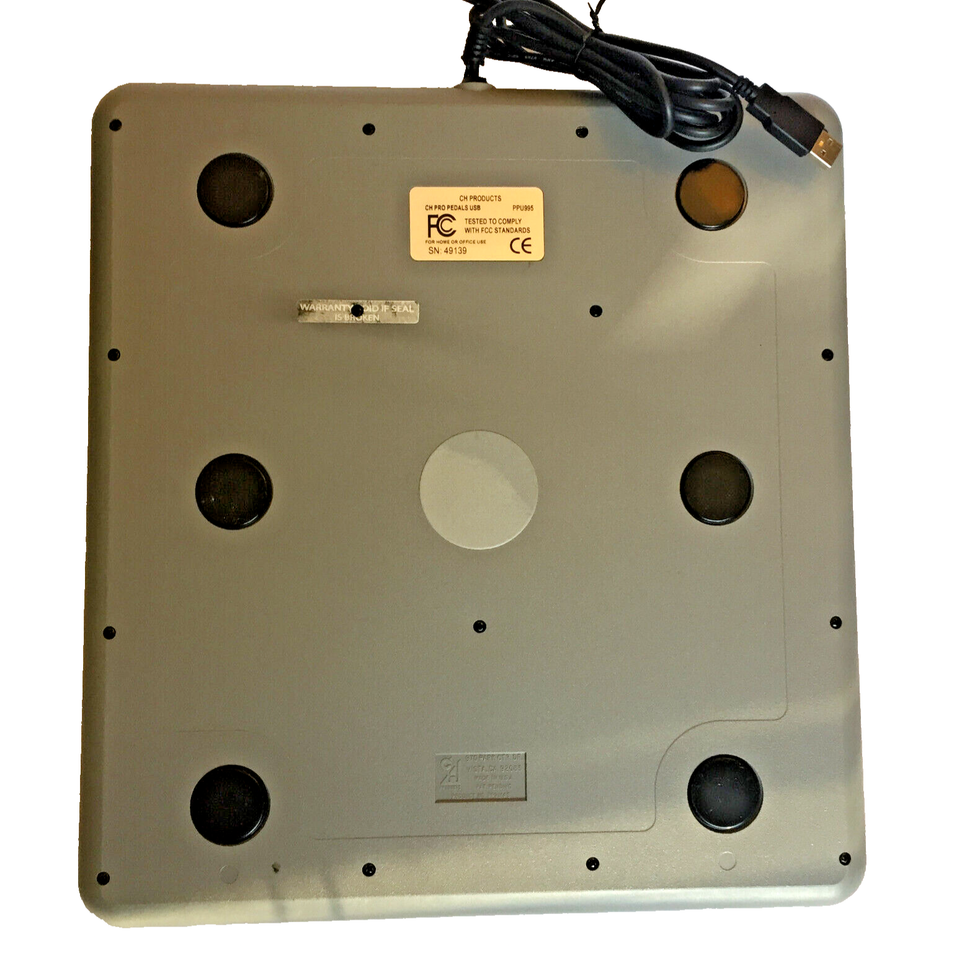 CH Products Pro Pedals USB Flight Rudder Gaming Sim Controller PPU995 ...